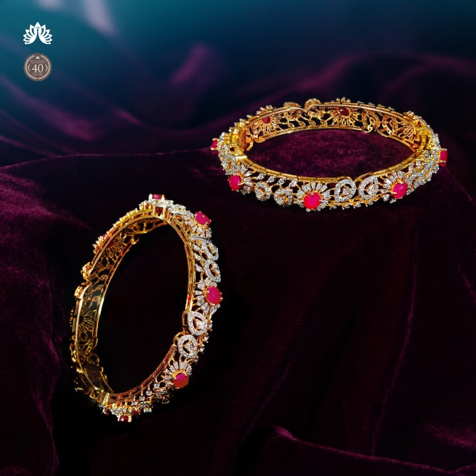 Regal Diamond Bangles – Krishna Jewellers Pearls and Gems Pvt Ltd