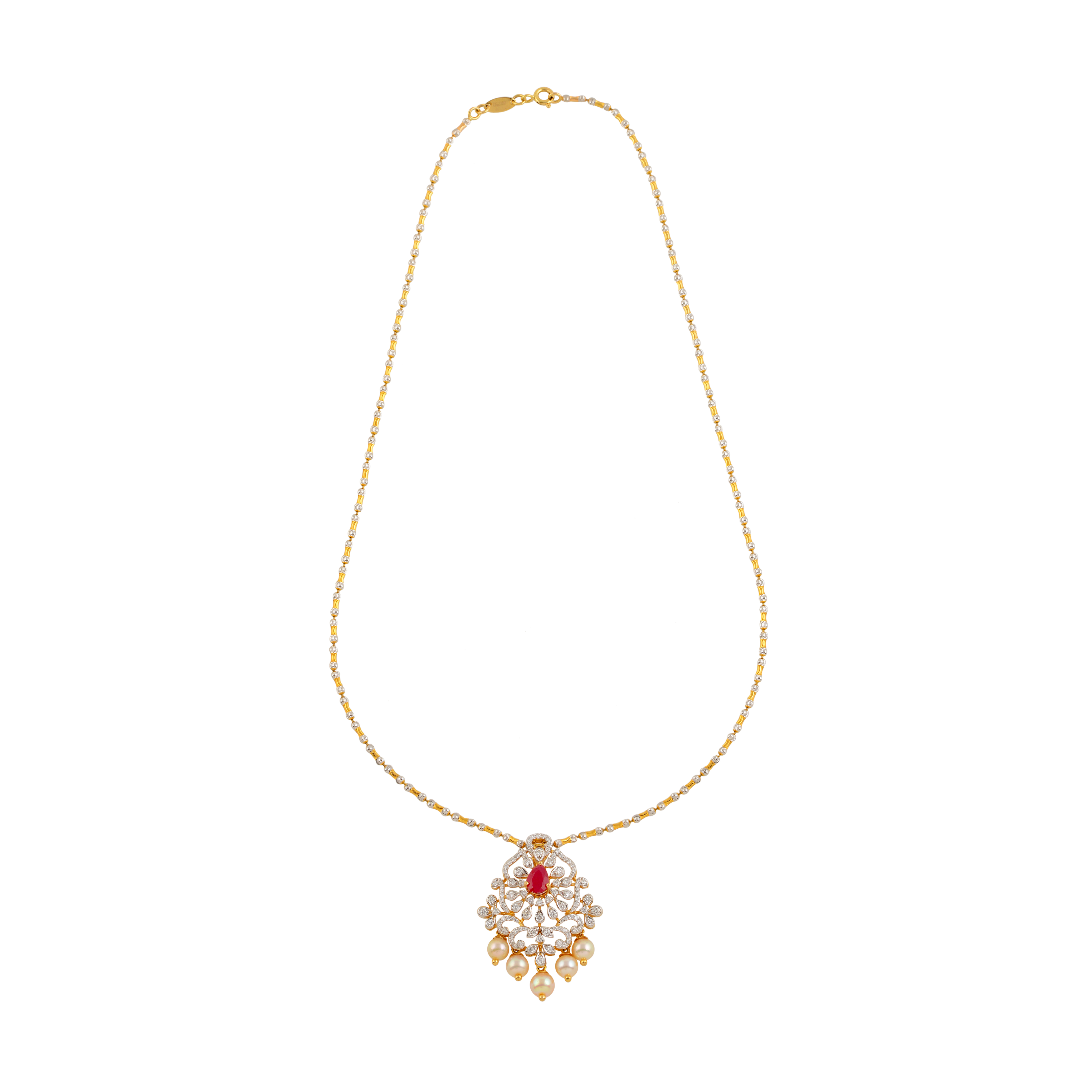 Buy Diamond Chains Online – Krishna Jewellers Pearls and Gems Pvt Ltd