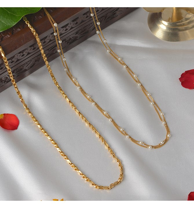 Gold Chains for Couple – Krishna Jewellers Pearls and Gems Pvt Ltd
