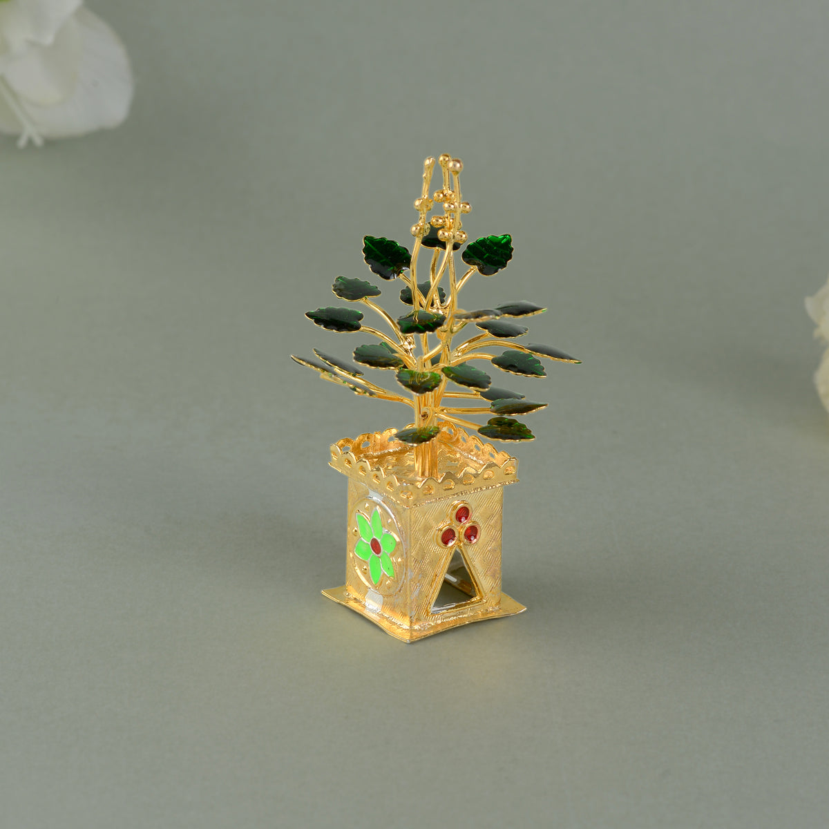 92-5-silver-thulasi-kota-with-gold-finish – Krishna Jewellers Pearls ...