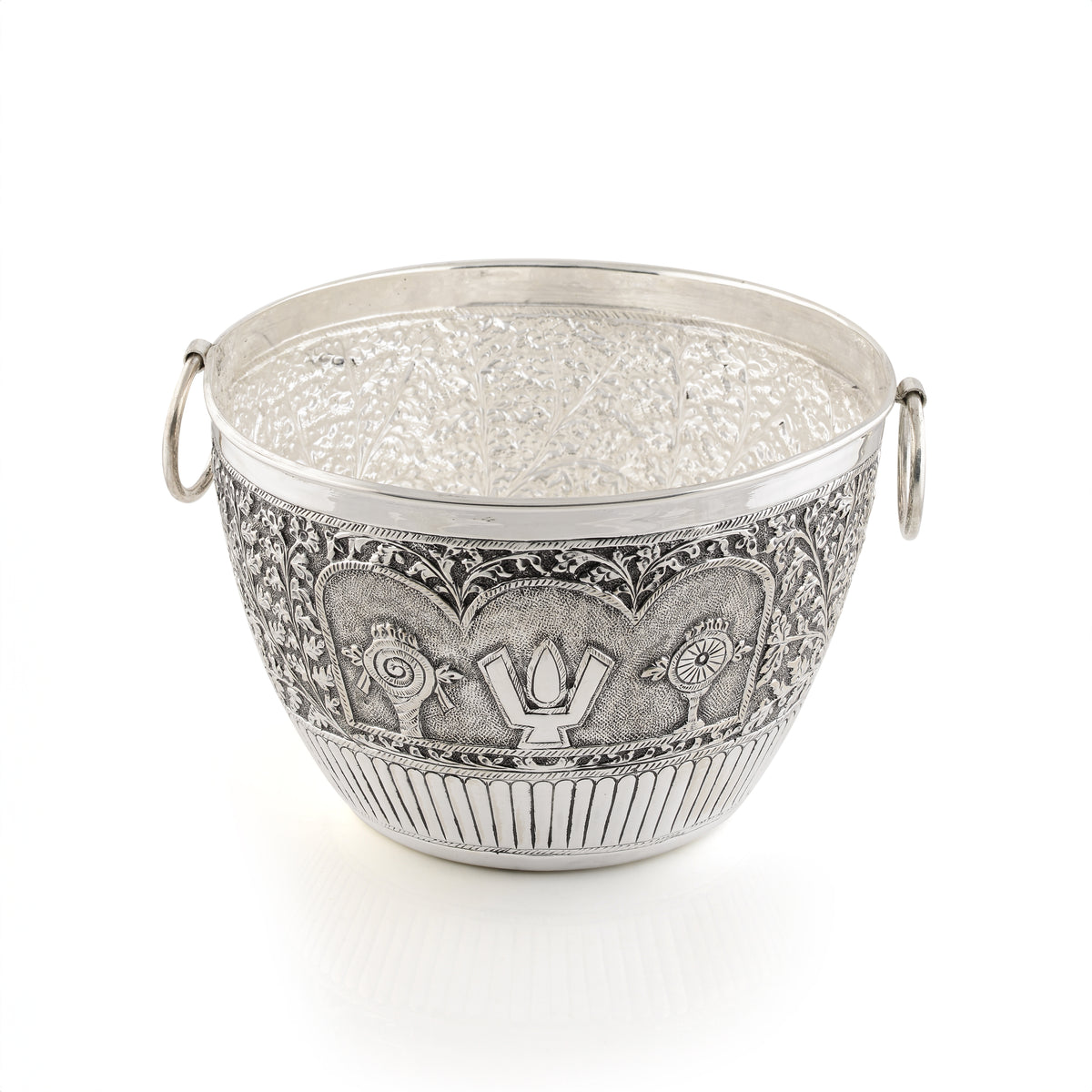 silver-gangalam-with-victorian-leaf-design – Krishna Jewellers Pearls ...