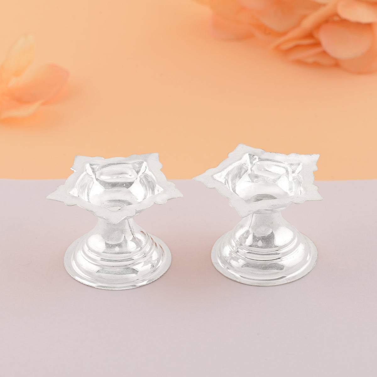 Silver 5-Vattulu Deepam Stand | Krishna Jewellers – Krishna Jewellers ...