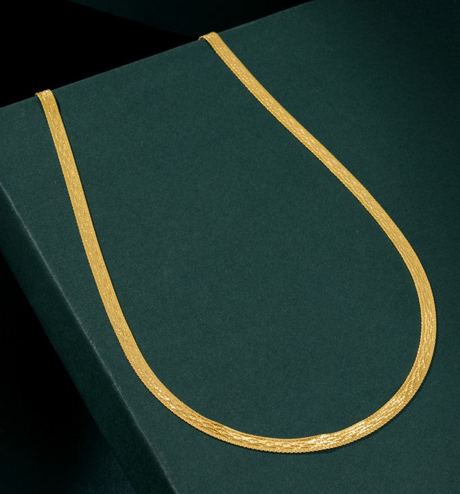 Flat Gold Chain – Krishna Jewellers Pearls and Gems Pvt Ltd