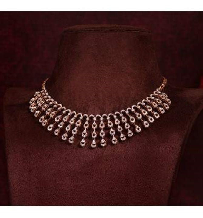 Water drops Inspired Necklace – Krishna Jewellers Pearls and Gems Pvt Ltd