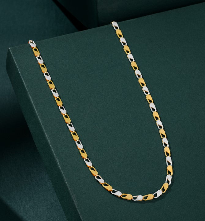 Trendy 916 Flat gold chain – Krishna Jewellers Pearls and Gems Pvt Ltd